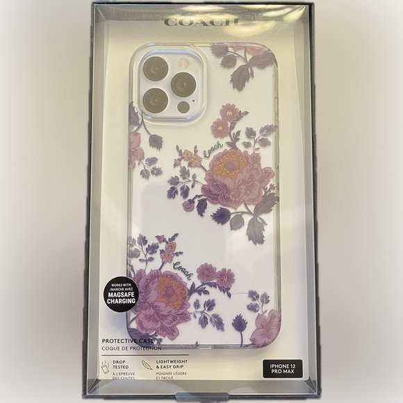 Coach | Cell Phones & Accessories | Coach Iphone 2 Pro Max Clear Floral ...